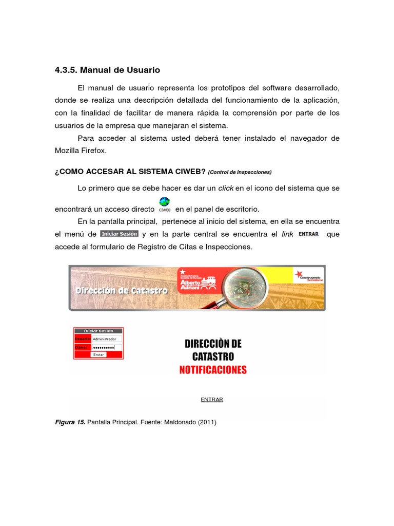 Manual de Usuarios Ciweb | PDF | Ventana (informática) | Bases de datos