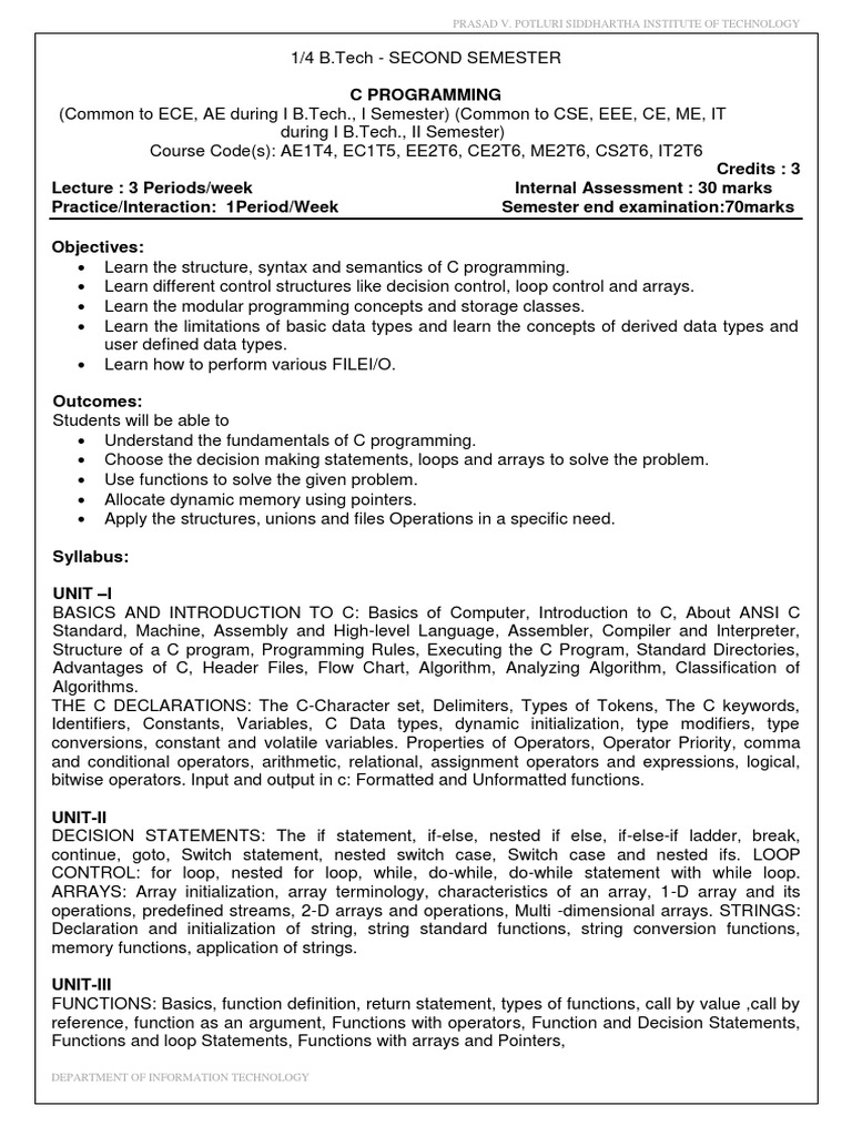 C Programming | PDF | C (Programming Language) | Pointer (Computer ...