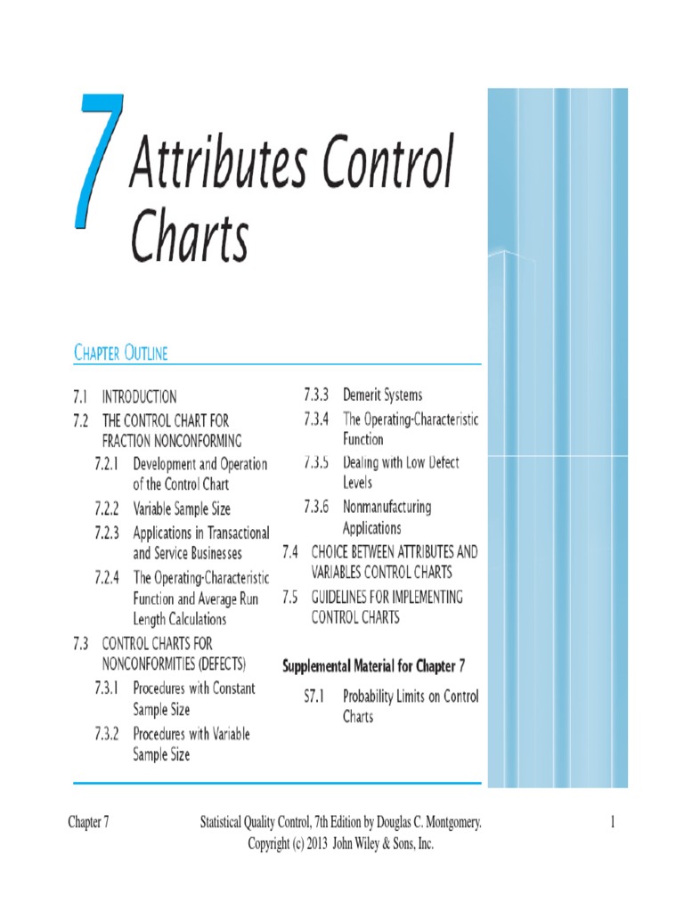 1 Statistical Quality Control, 7th Edition by Douglas C. Montgomery | PDF