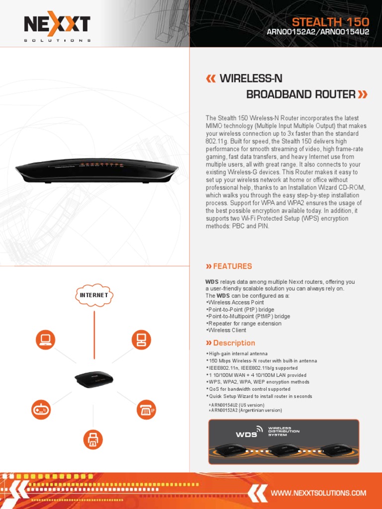 Stealth 150: Wireless-N Broadband Router | PDF | Wi Fi | Wireless