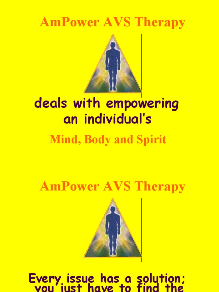 Ampower Avs Therapy: Deals With Empowering An Individual'S | PDF ...