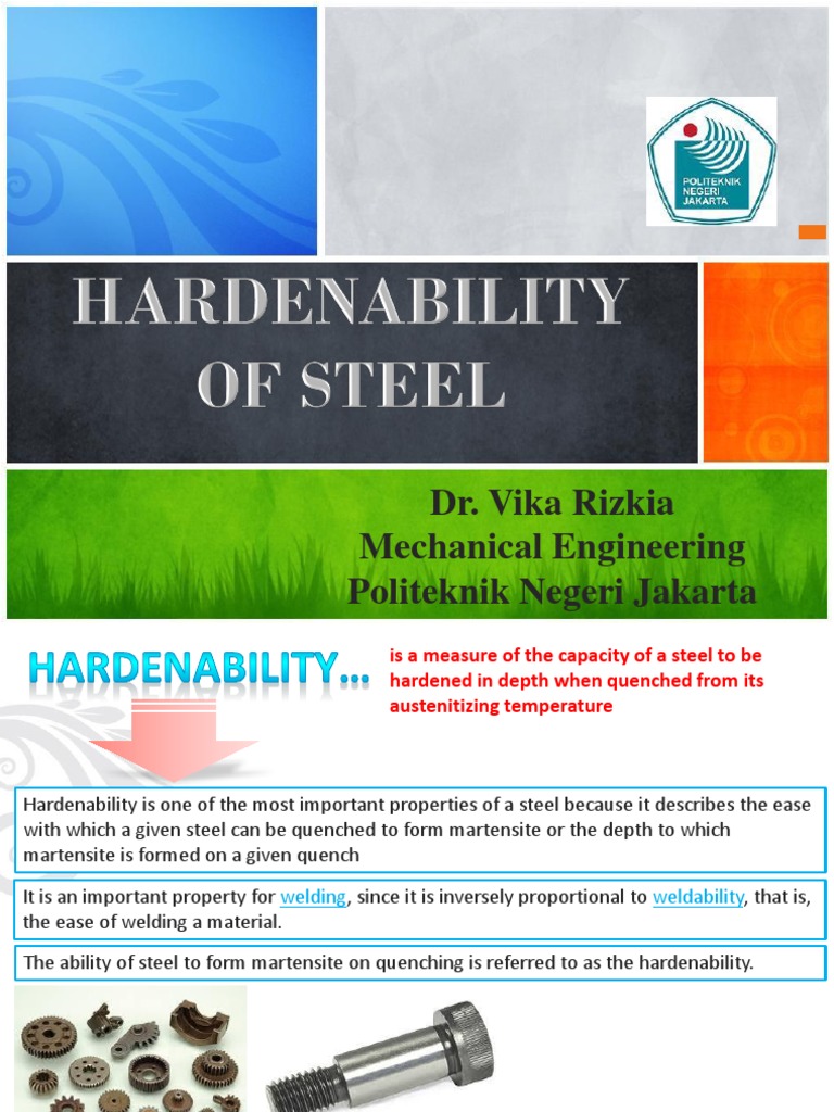 Hardenability of Steel | PDF | Steel | Heat Treating