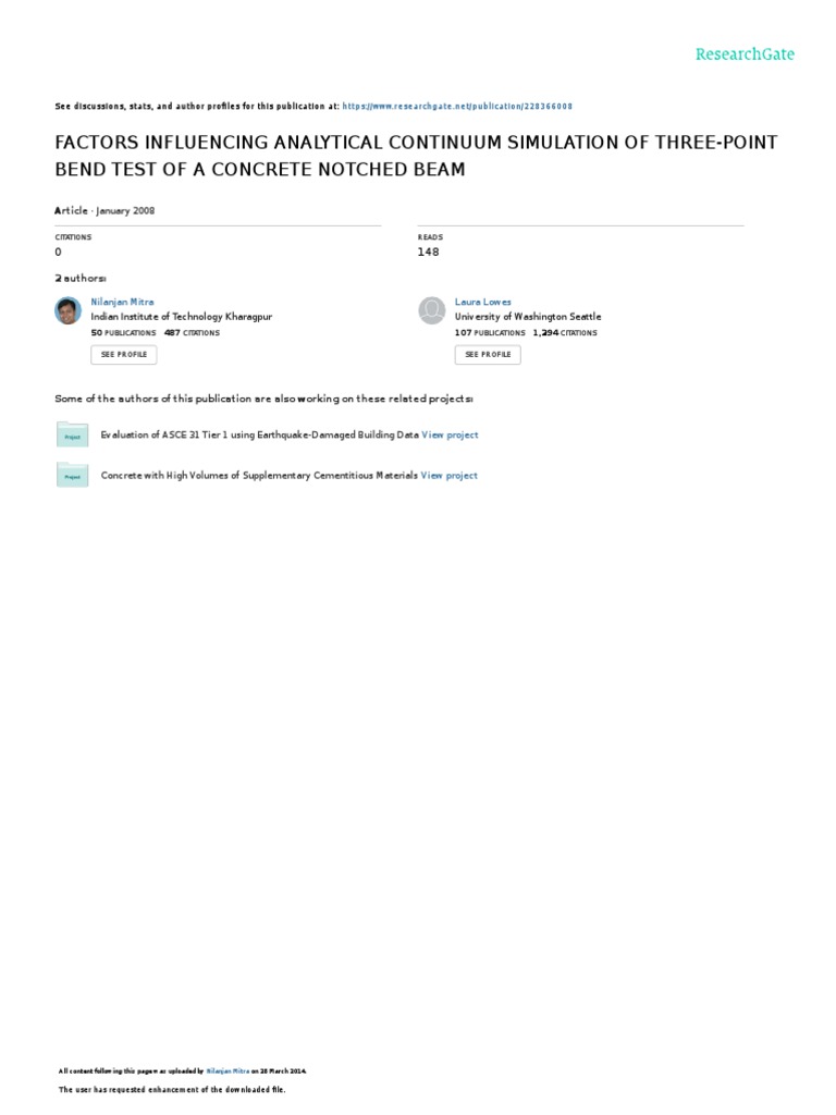 Factors Influencing Analytical Continuum Simulatio | PDF | Fracture | Fracture Mechanics