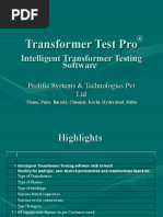 Transformer Test Report | PDF | Voltage | Transformer