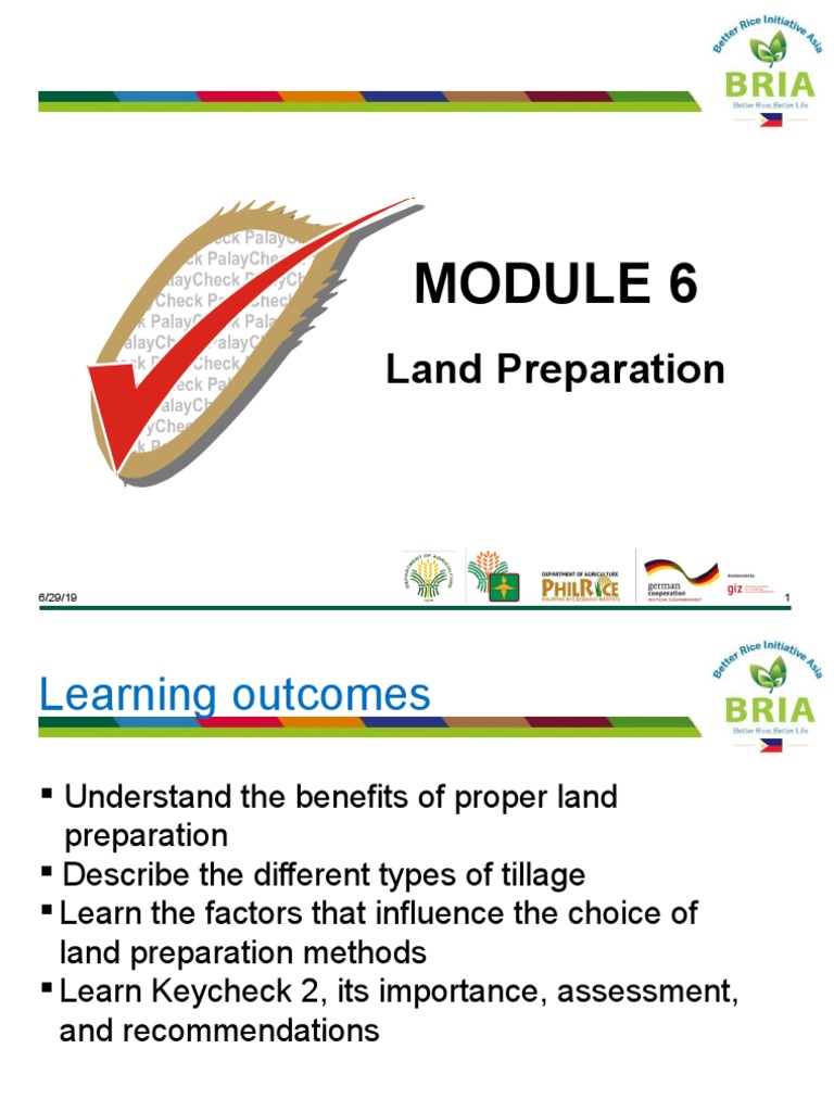 Module 6 Land Preparation Presentation | Tillage | Ditch
