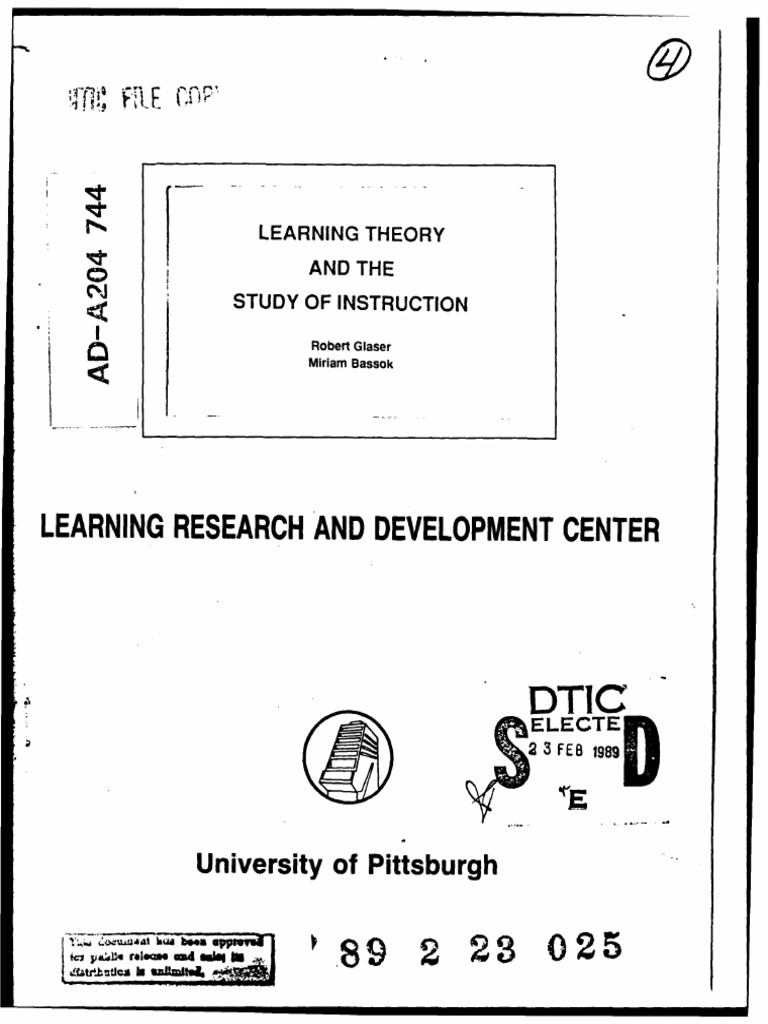 Learning Research and Development Center: University of Pittsburgh ...