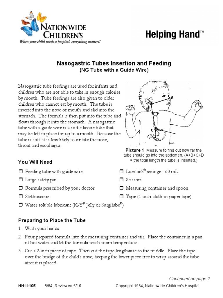 NG Tube Insertion and Feeding | PDF | Medical Specialties | Nature