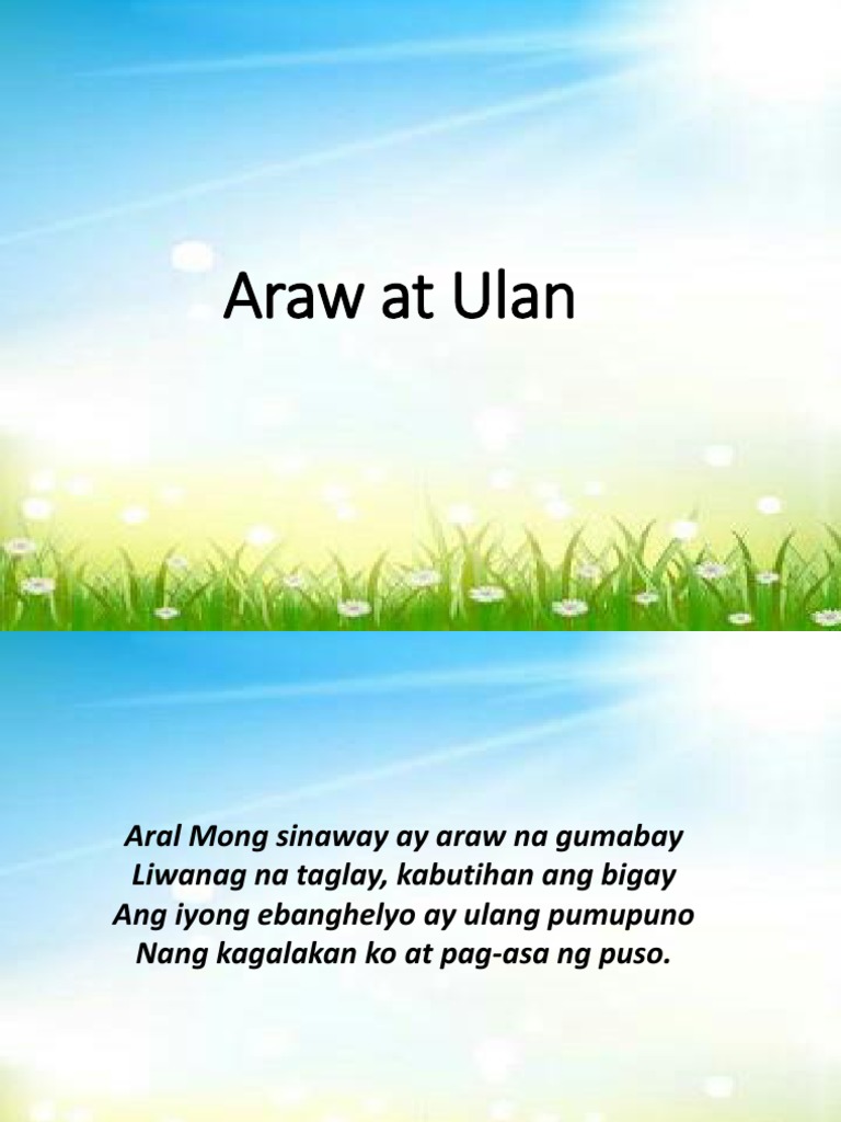 Araw at Ulan | PDF