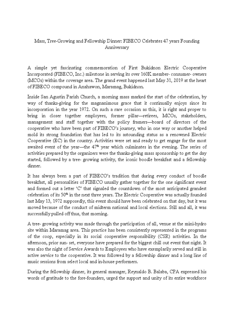 Foundation Day 2019 | PDF