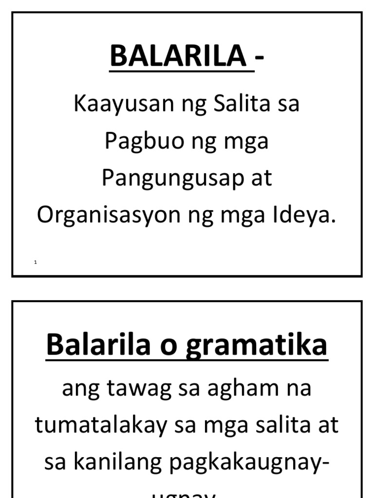 Gramatika at Retorika Balarila Atbp | PDF