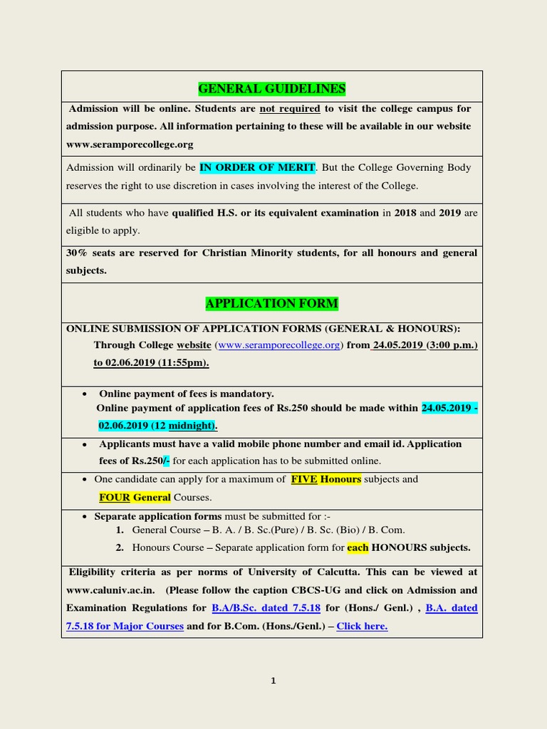 General Guidelines: B.A/B.Sc. Dated 7.5.18 B.A. Dated 7.5.18 For Major ...