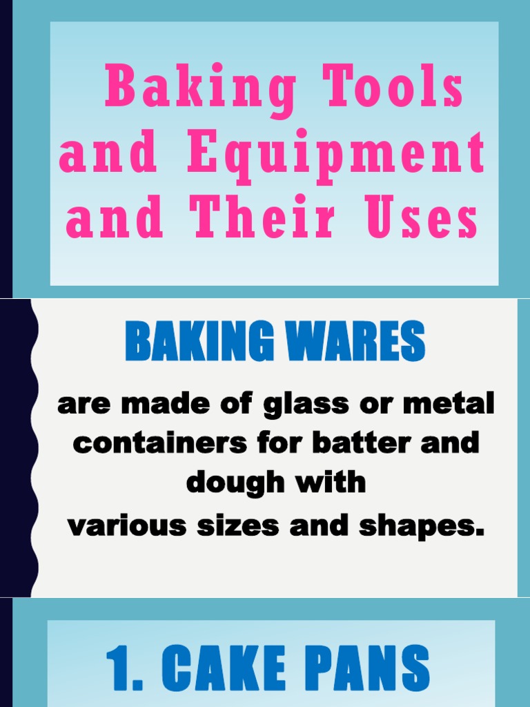 Baking Tools and Equipment and Their Uses | PDF | Dutch Oven | Oven