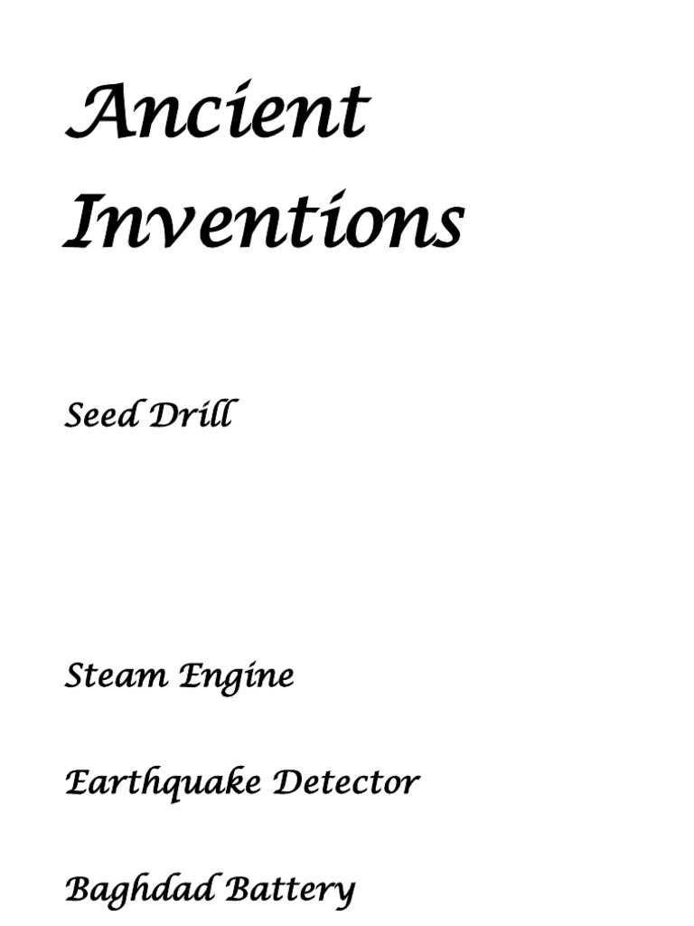 Ancient Technological Marvels | PDF