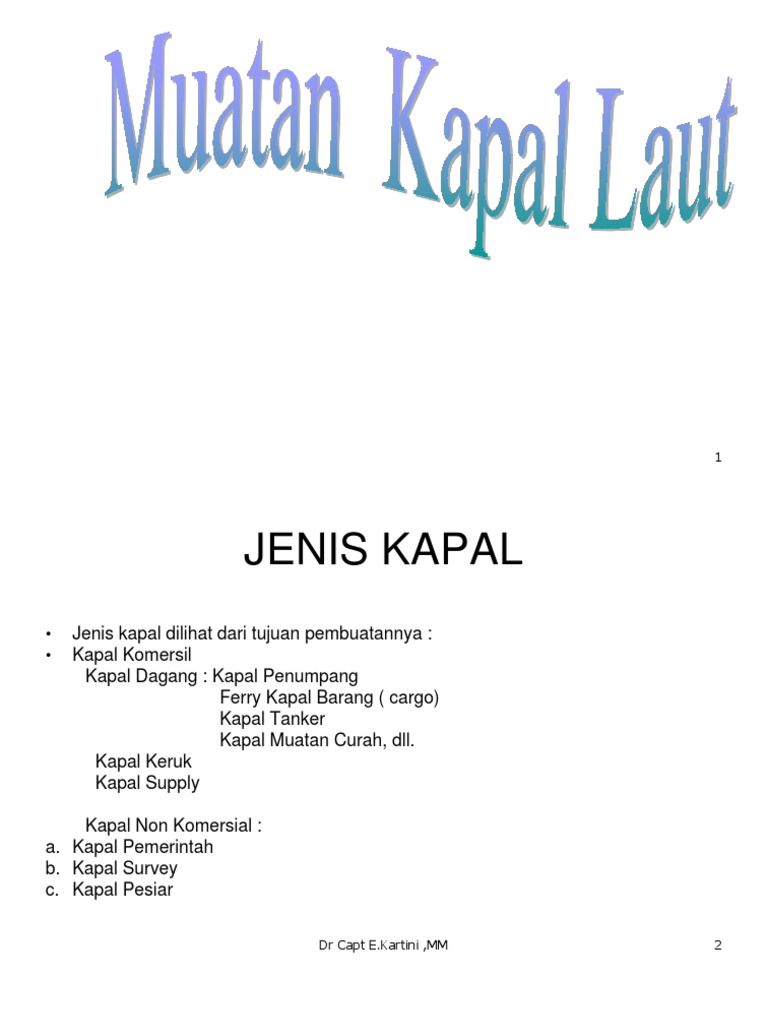 Muatan Kapal Laut | PDF