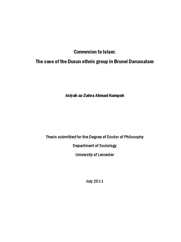 Convesion To Islam PDF | PDF | Brunei | Religious Conversion
