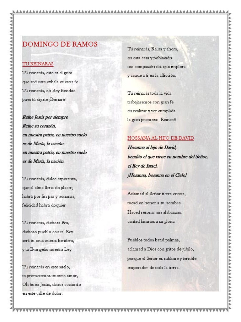 Cantos Semana Santa | PDF | Cristo (título) | María, madre de Jesús