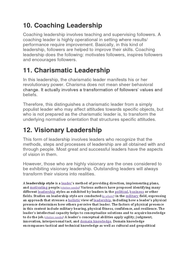 Coaching Leadership: Leader Motivating Leadership Political Business ...