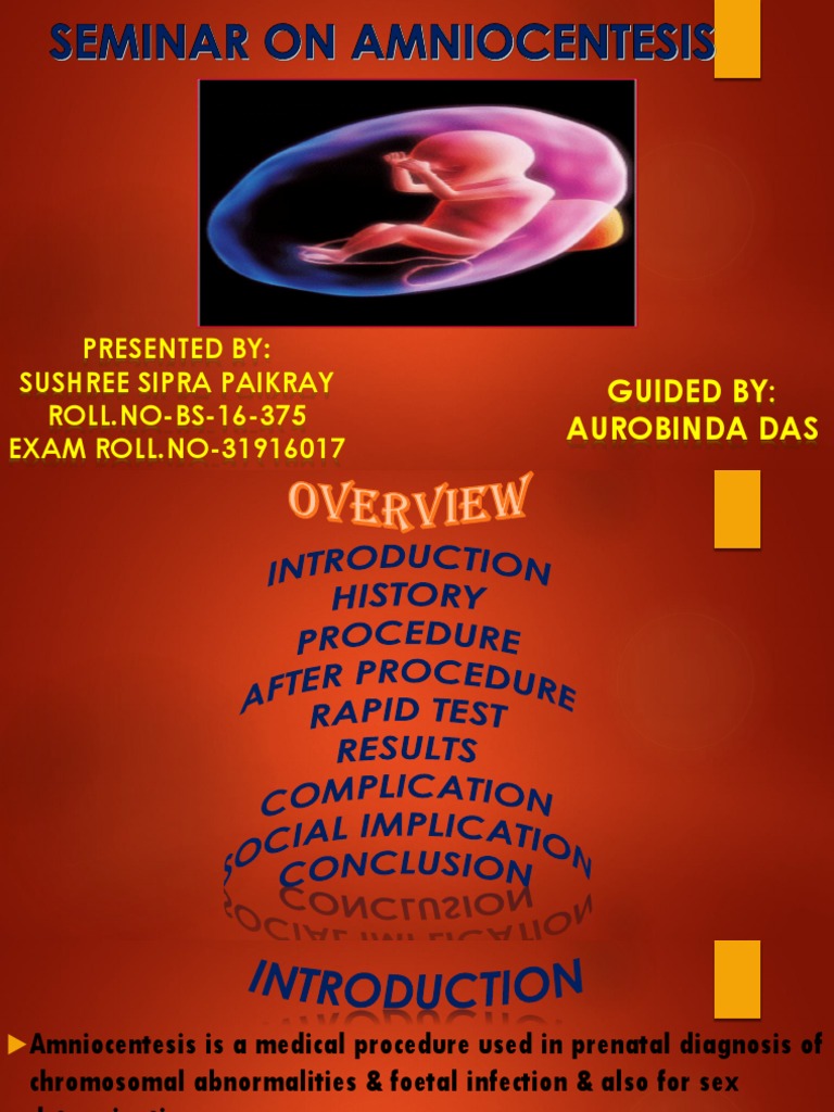amniocentesis.pptx | Obstetrics | Clinical Medicine