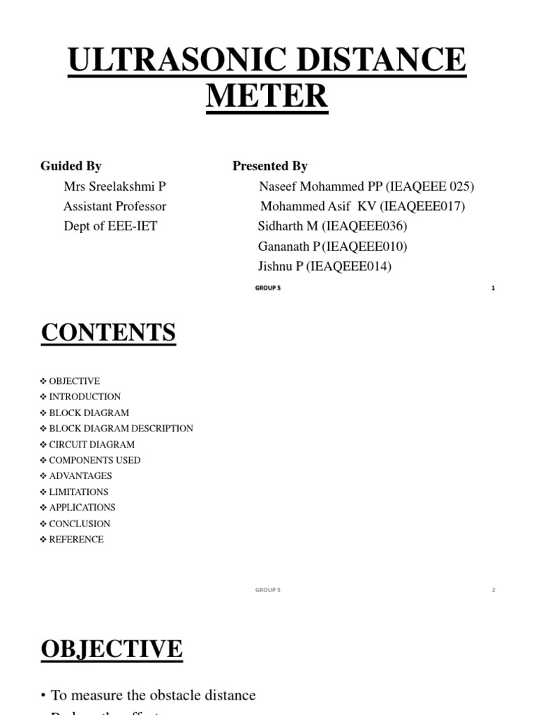 Ultrasonic Distance Meter 1 | PDF | Electrical Engineering | Computer ...