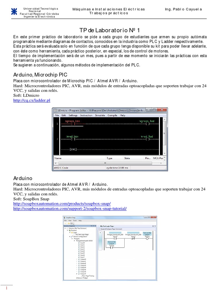 PLC Con Arduino, Pic, Raspberry Pi | Descargar gratis PDF | Controlador lógico programable | Arduino
