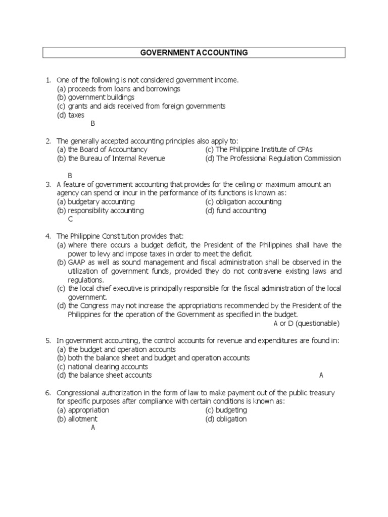 Government Accounting | PDF | Fund Accounting | Government Budget Balance