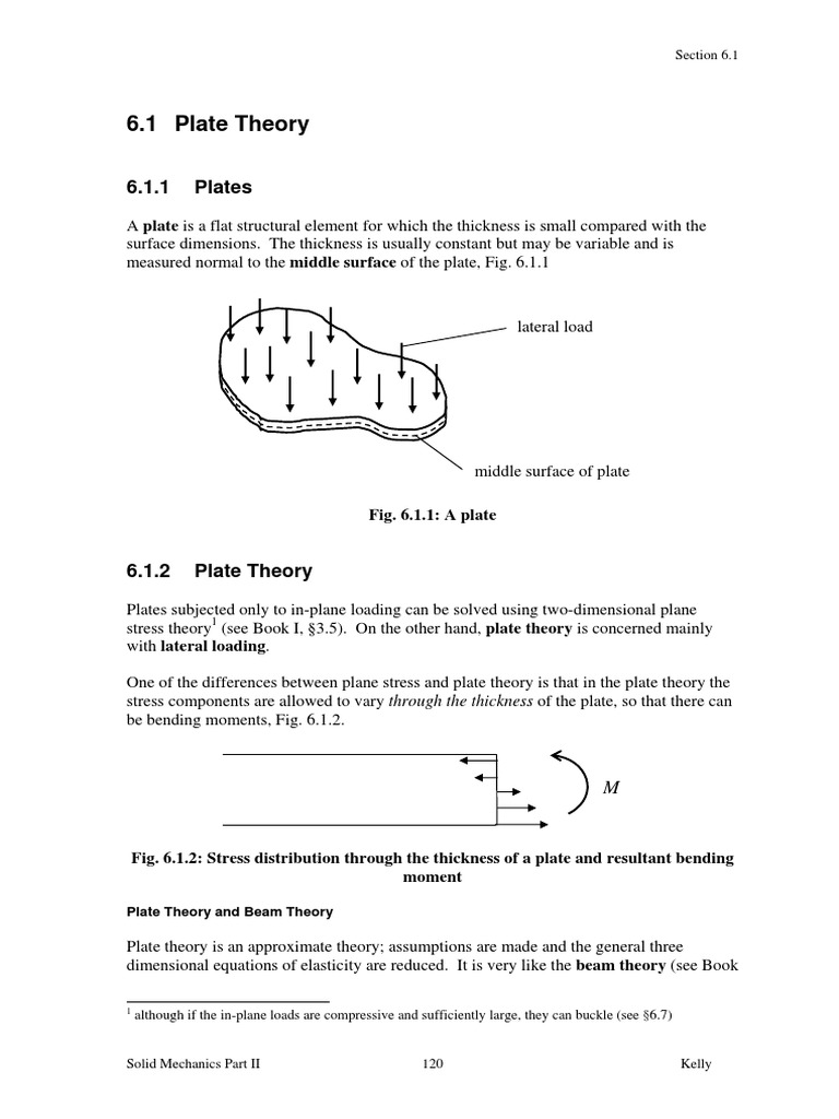 06 PlateTheory Complete | PDF | Deformation (Mechanics) | Stress ...