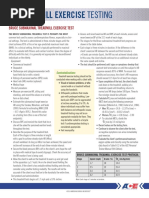 Bruce Treadmill Test Protocol PDF | PDF