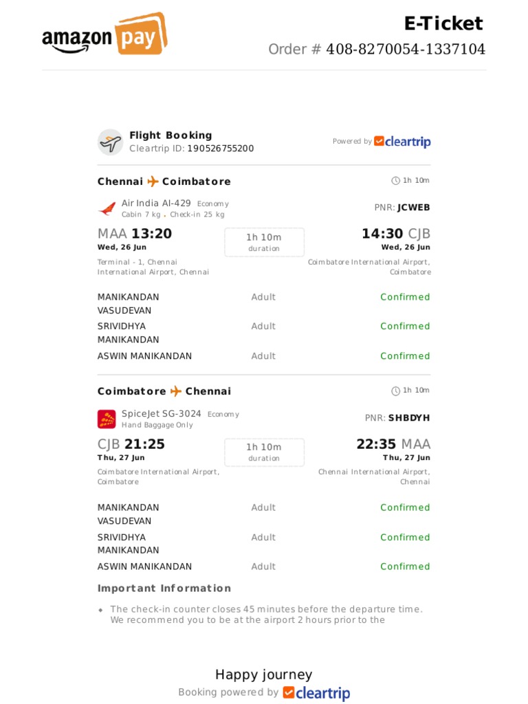 Flight TKT | PDF | Transport Companies | Transport Infrastructure