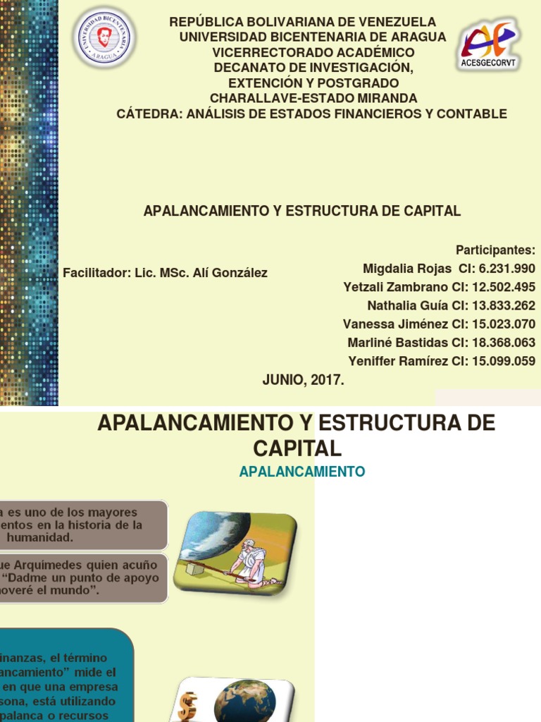 Apalancamiento y Estructura de Capital | PDF | Apalancamiento (Finanzas) | Economía Financiera