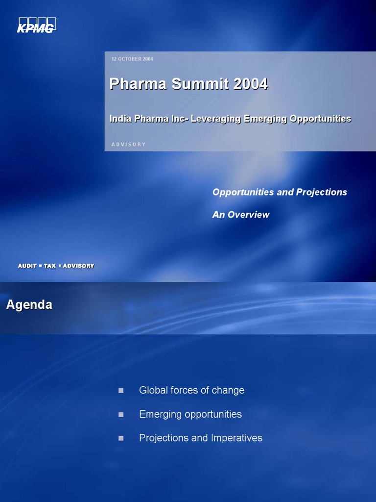 Kpmg Report | Generic Drug | Drug Development