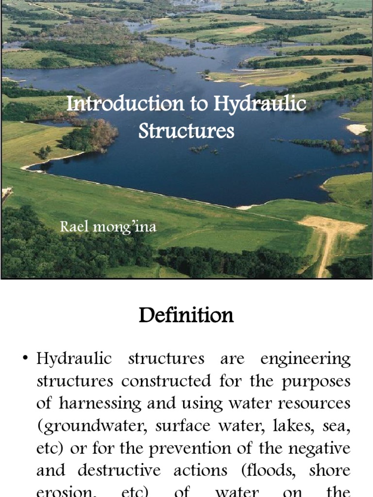 1 - Introduction To Hydraulic Structures | PDF | Dam | Spillway