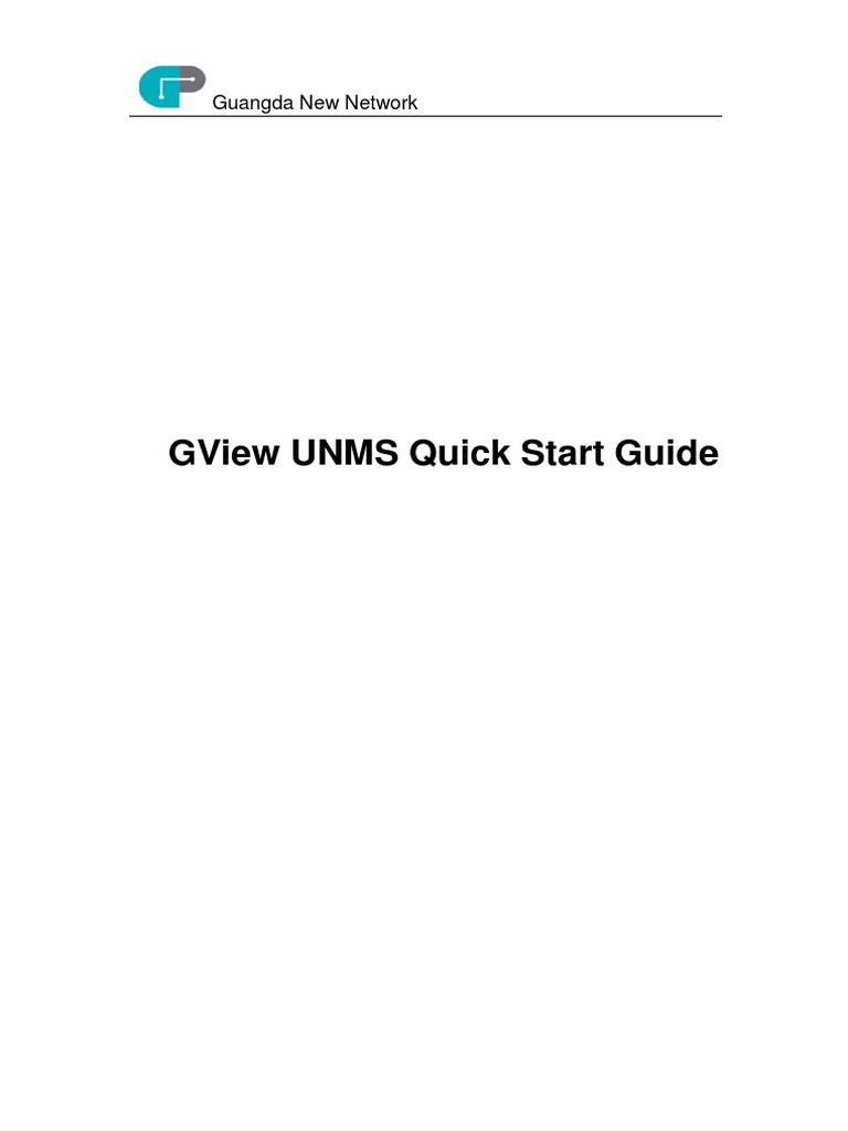 GView UNMS Quick Start Guide-Guangda EPON NMS | PDF | Computer Network | Backup