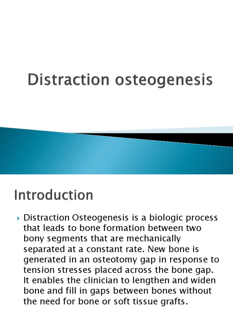 Distraction Osteogenesis Seminar | PDF | Orthodontics | Animal Anatomy