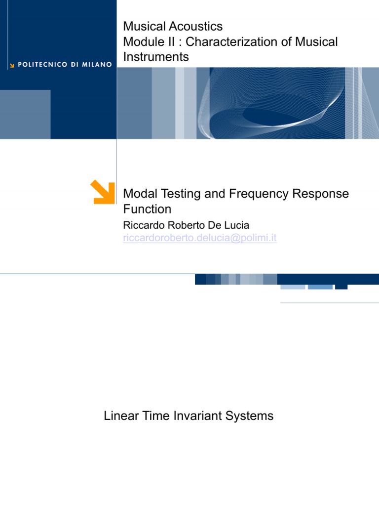 Modal Testing and FRF | PDF | Normal Mode | Applied Mathematics