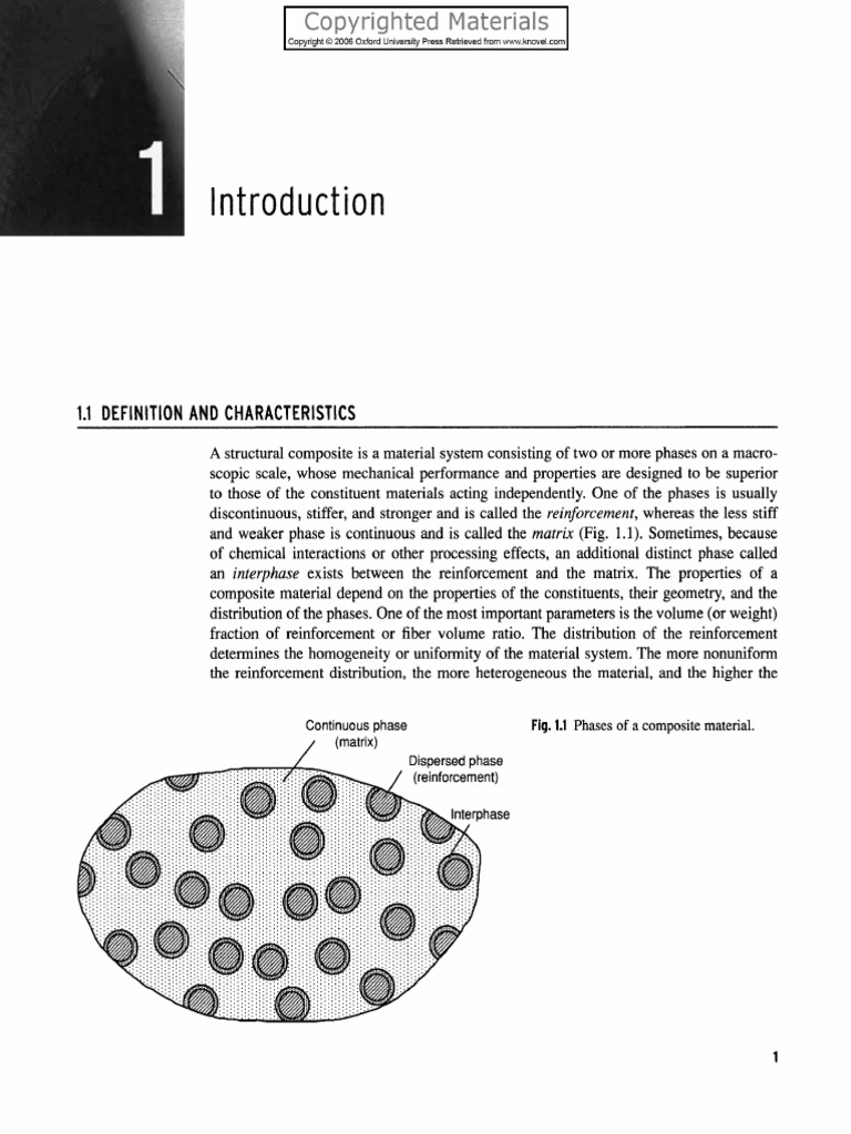 1.1 Definition and Characteristics: Interphase | PDF | Composite ...