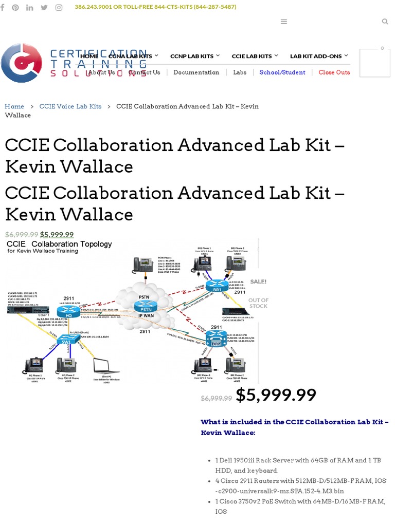 CCIE Collaboration Lab Kit | PDF | Cisco Certifications | Cisco Systems