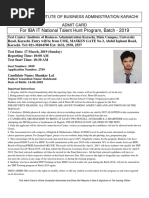 IBA Talent Hunt Application Guide | PDF | Business