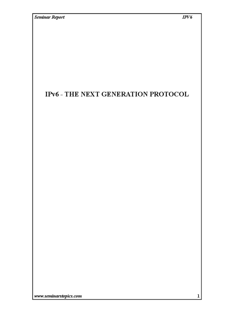 Understanding IPv6 Protocol Features | PDF | I Pv6 | Internet Protocol Suite