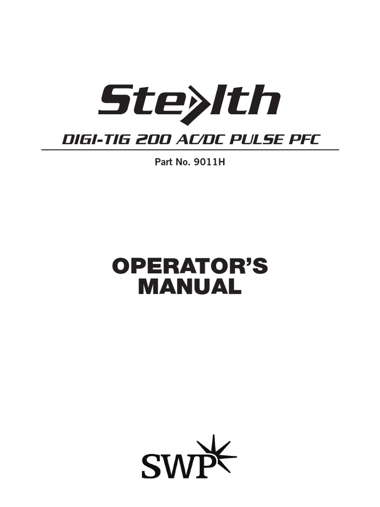 9011 Digi-Tig 200 Acdc PFC MV | PDF | Welding | Construction