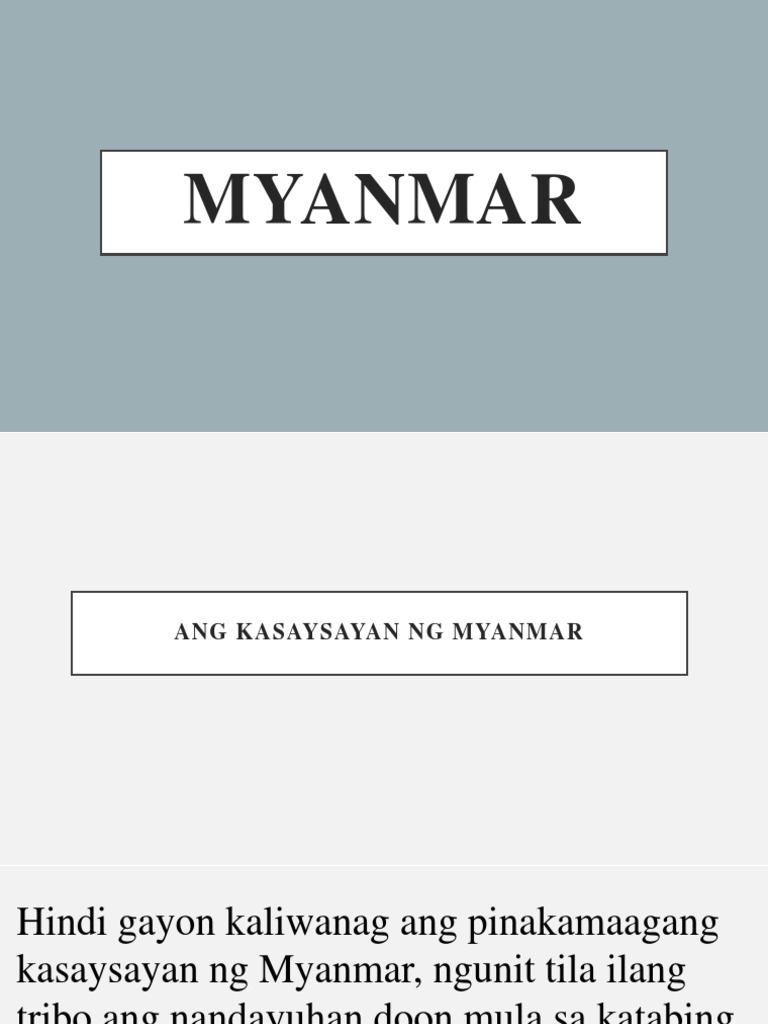 Myanmar | PDF