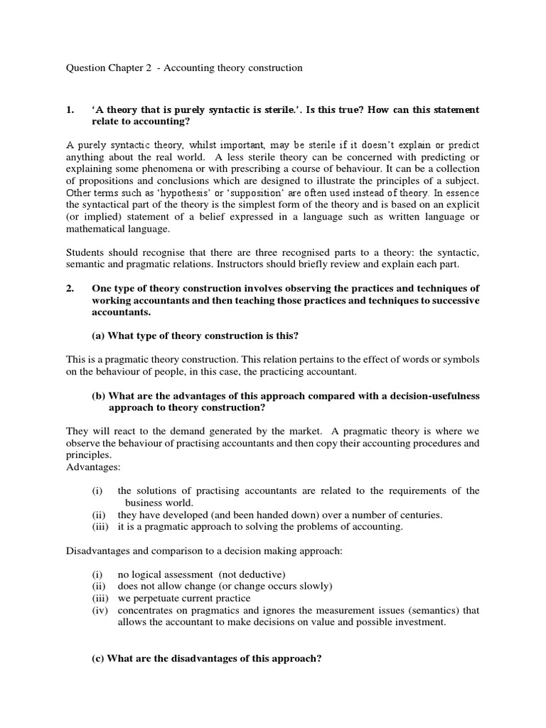 Accounting Theory Construction Insights | PDF | Theory | Scientific Method