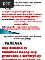 Ano Ang Kahulugan NG Demand, Demand Function | PDF