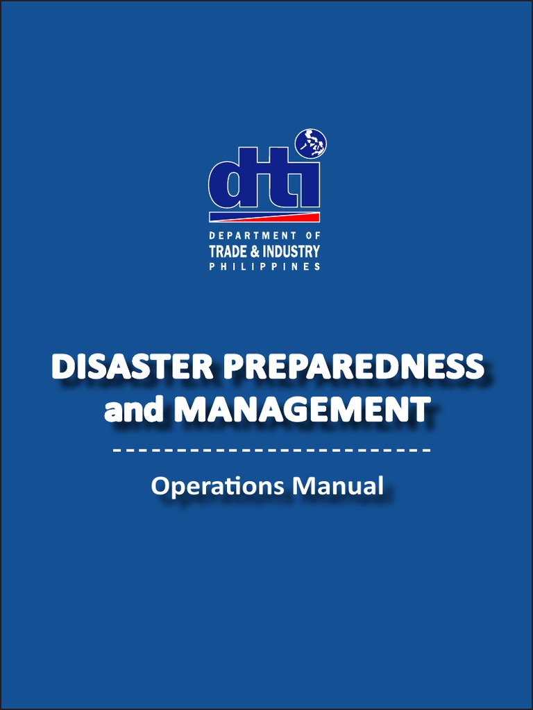 DTI Disaster Preparedness and Management Operations Manual | PDF ...