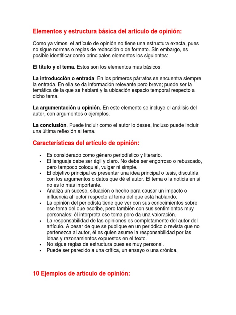 Elementos de Un Articulo | PDF | Autor | Deportes