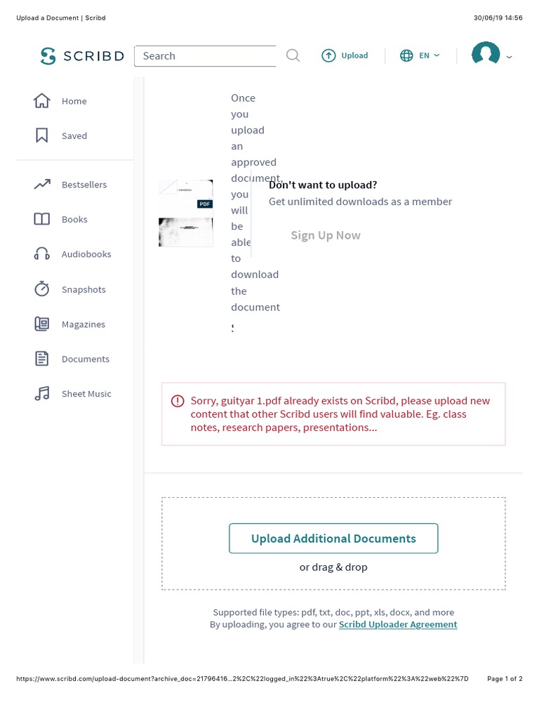 Search: Sign Up Now | PDF | Scribd | Online Services