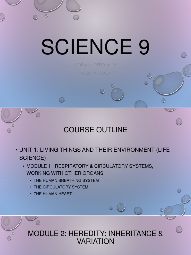 Science 9 Course Outline & Requirements | PDF | Chemical Compounds ...