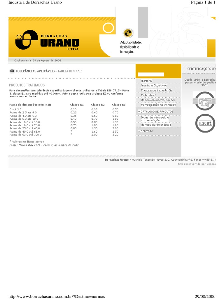DIN-7715 Classe ''E'' | PDF
