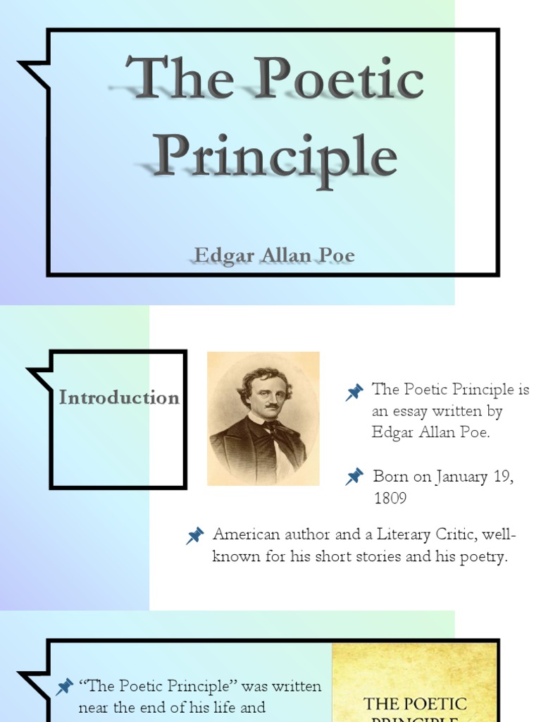 7.) The Poetic Principle - Edgar Allan Poe | PDF | Poetry | Edgar Allan Poe