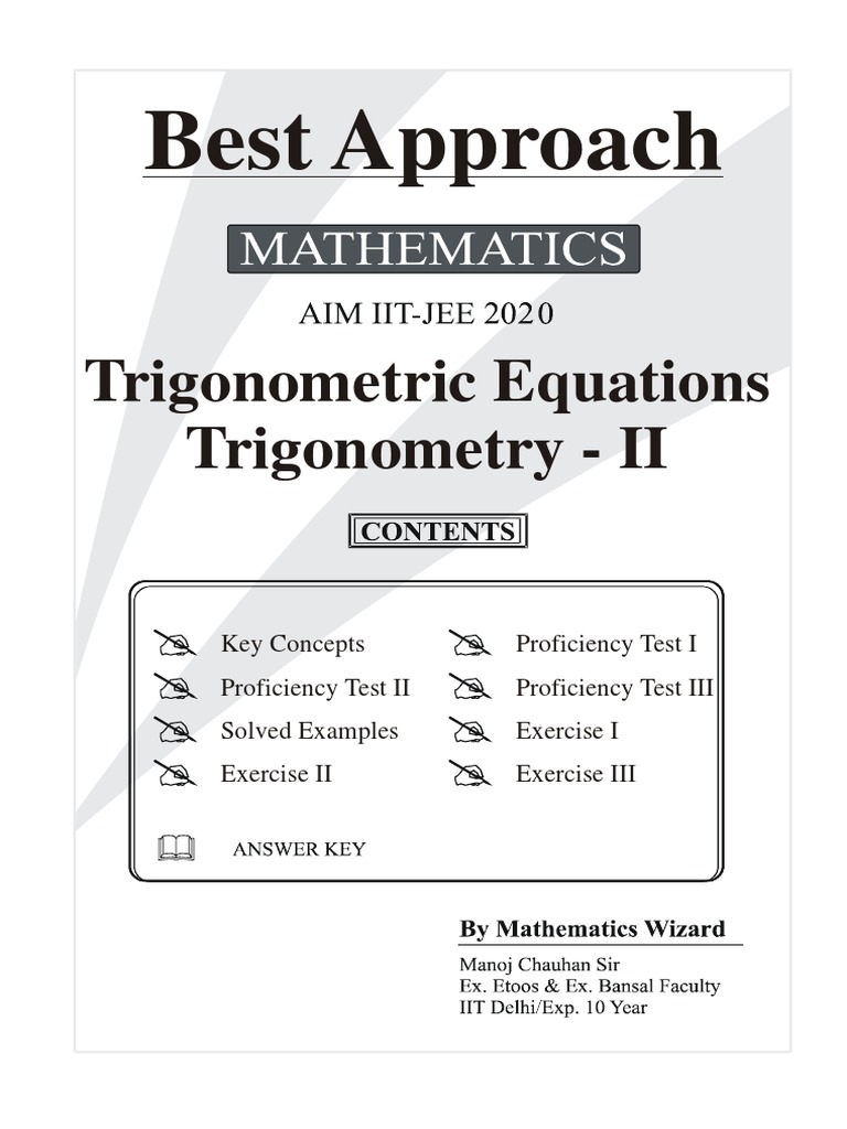 Sheet - Trigonometric PH-2 by MC Sir | PDF | Trigonometric Functions | Elementary Geometry