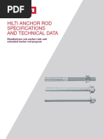 Hilti HIT-V and HAS Threaded Rod and Hilti HIT-Z Anchor Rod ...